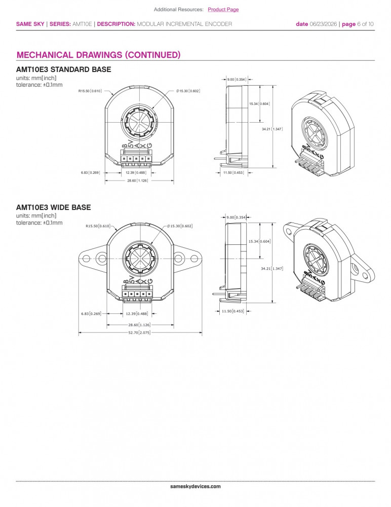 AMT10E technical documentation page 6