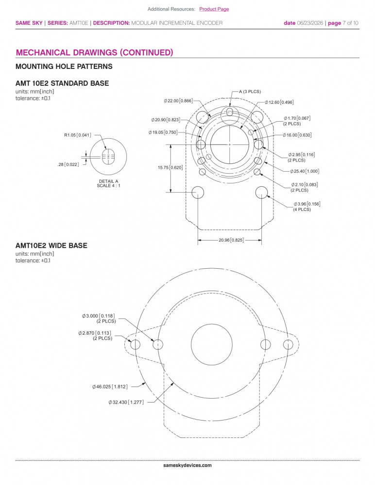 AMT10E technical documentation page 7