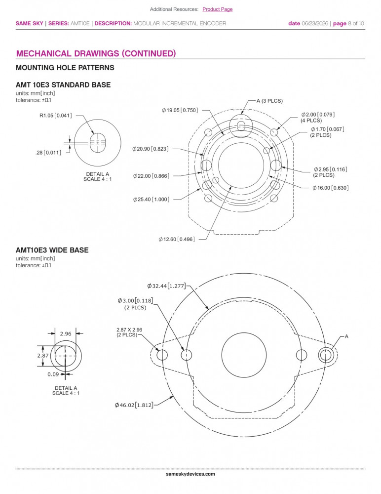 AMT10E technical documentation page 8
