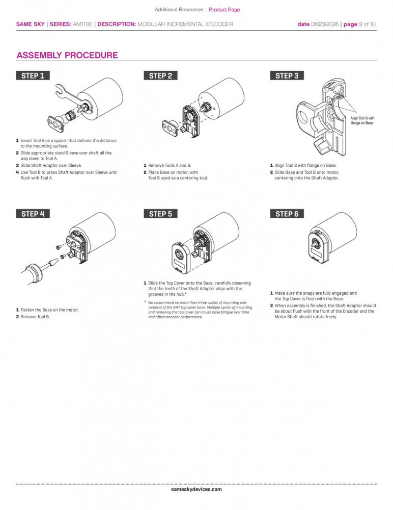 AMT10E technical documentation page 9
