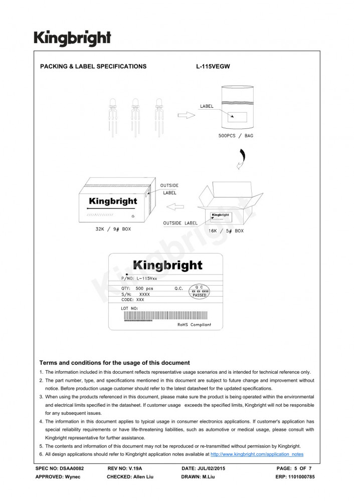 L-115VEGW datasheet page 5