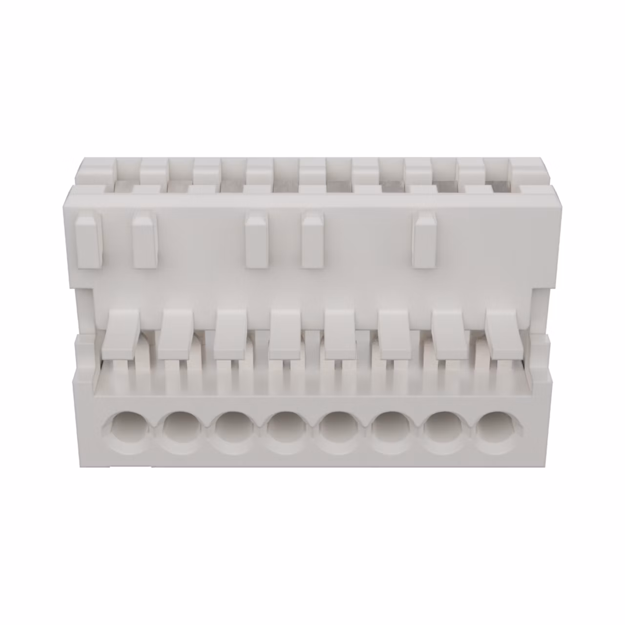Appli-Mate RAST 2.5 IDT Housing, 2.50mm Pitch, Direct/Indirect, Female, 8 Circuits, Position Keys C, F, H and I Removed for sale