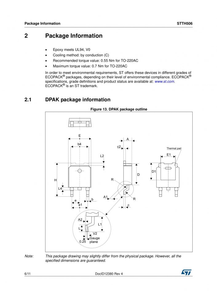 STTH506B-TR datasheet page 6