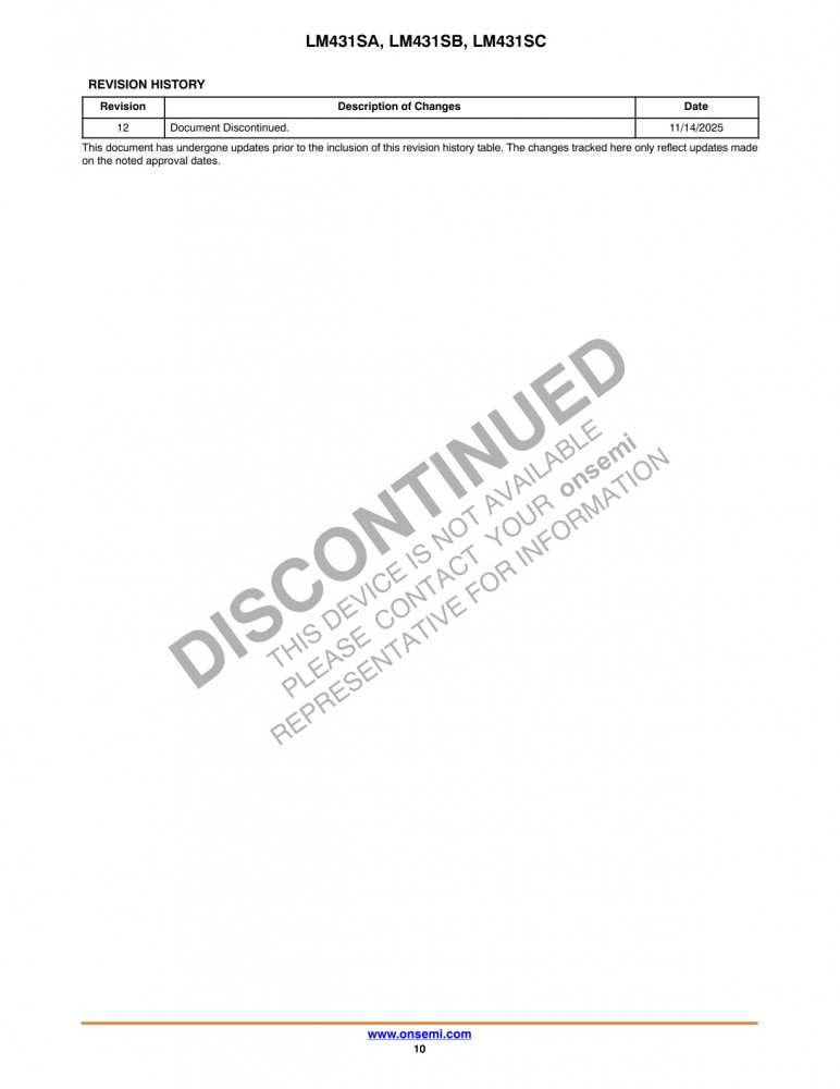 LM431SB datasheet page 10
