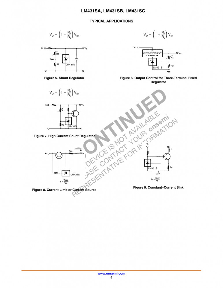 LM431SB datasheet page 6