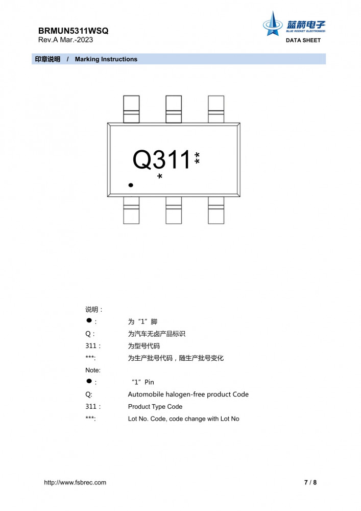BRMUN5311WSQ datasheet page 7