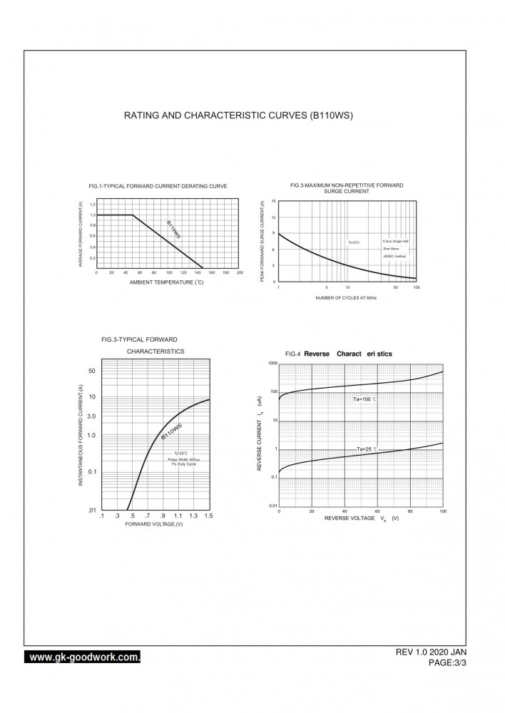 GOODWORK B110WS datasheet page 3