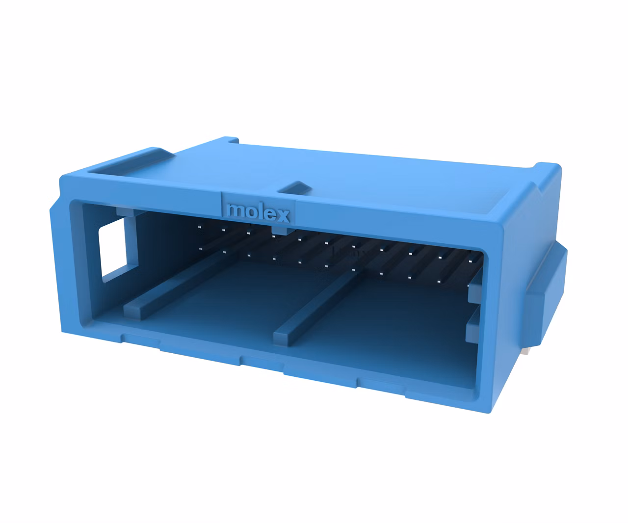 ConnTAK50 Header, Dual Row, Right-Angle, Surface Mount, 22 Circuits, Key B, Natural