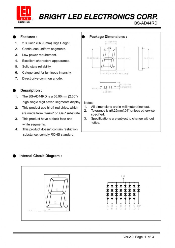 BS-AD44RD datasheet page 1 preview