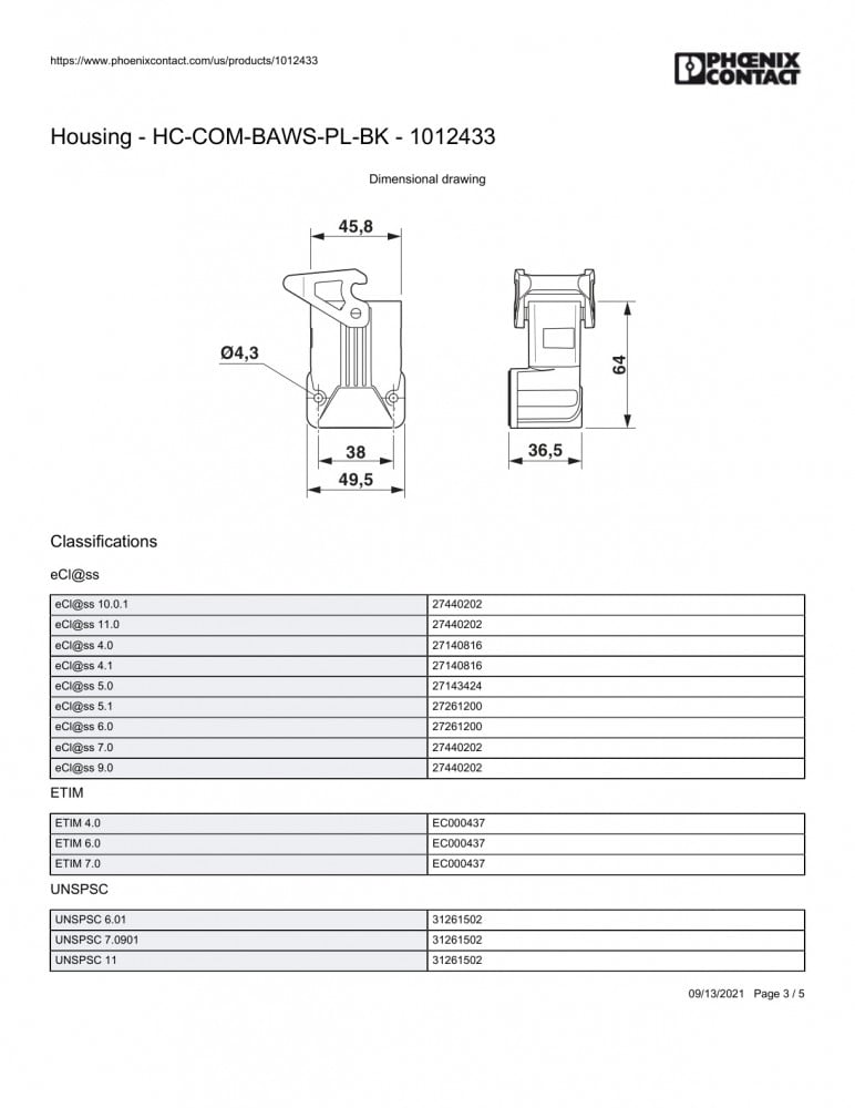 Phoenix Contact 1012433 technical document page 3