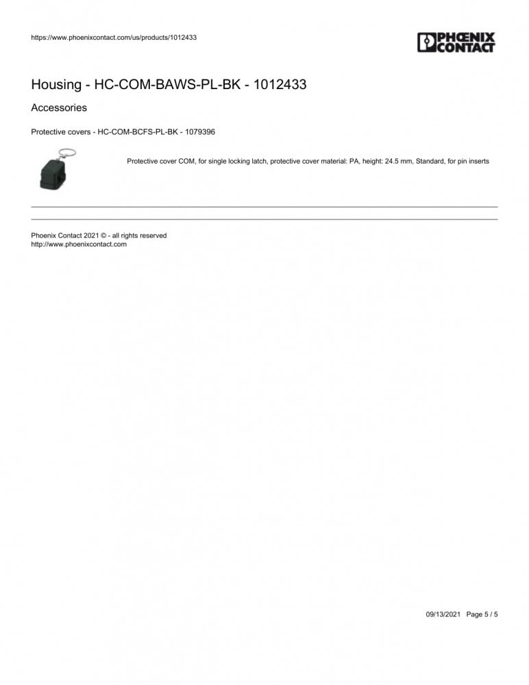 Phoenix Contact 1012433 technical document page 5