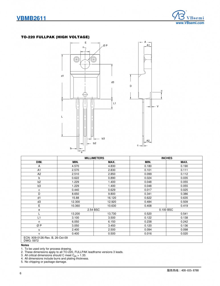 VBMB2611 datasheet page 6