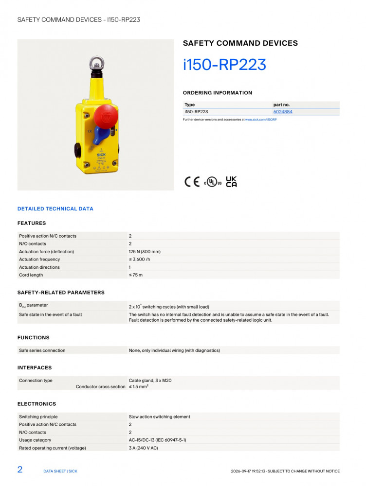 I150-RP223 datasheet page 2