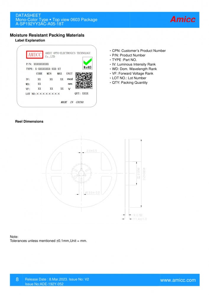 A-SP192YY3AC-A05-18T datasheet page 8