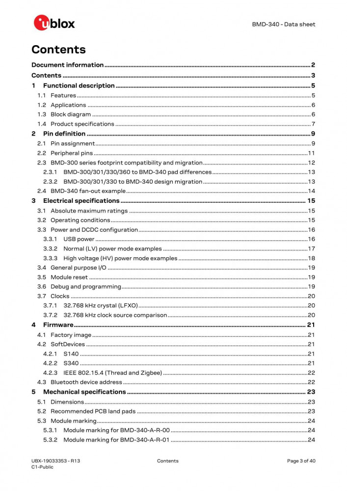 BMD-340 datasheet page 3