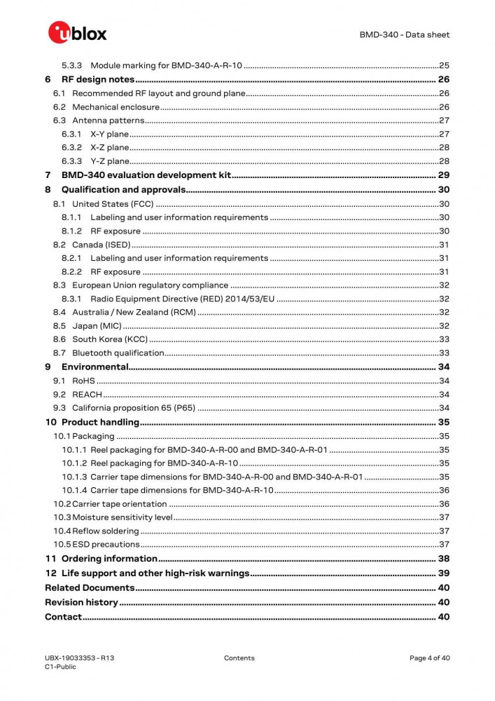 BMD-340 datasheet page 4