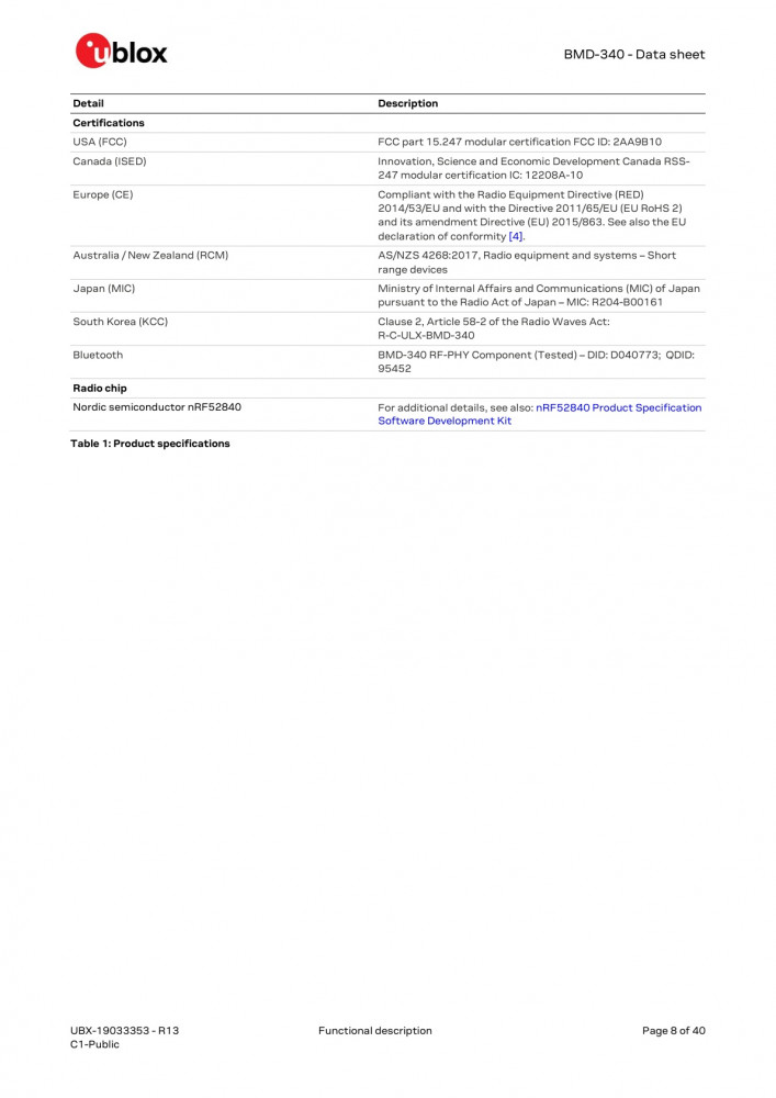 BMD-340 datasheet page 8