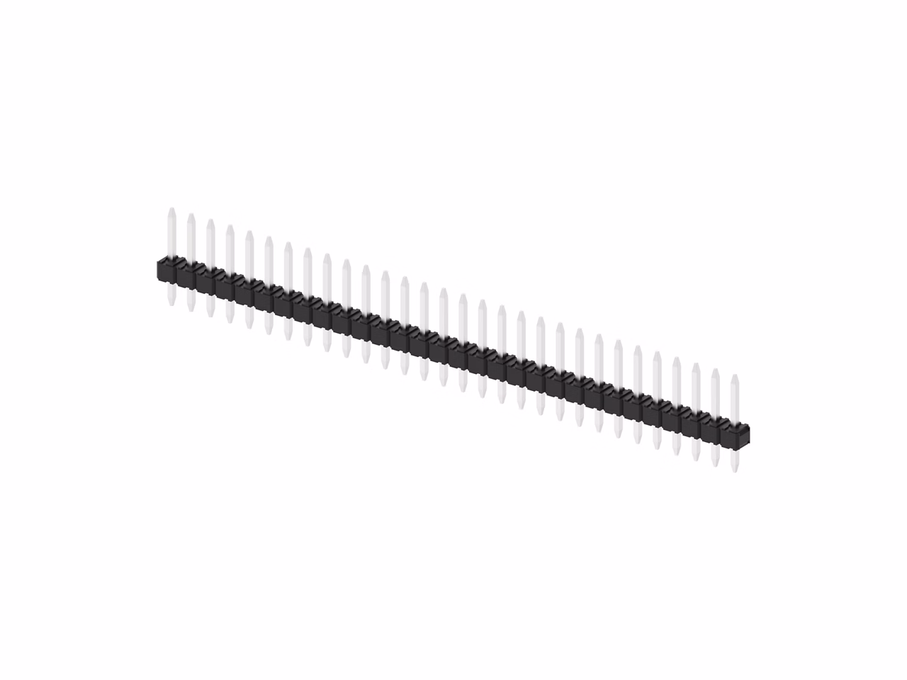 KK 254 Solid Header, Vertical, with Friction Lock, 6 Circuits, Pins 2, 3, 4, and 5 Voided, 2.54µm Matte Tin (Sn) Plating, 3.56mm Tail Length, Bag