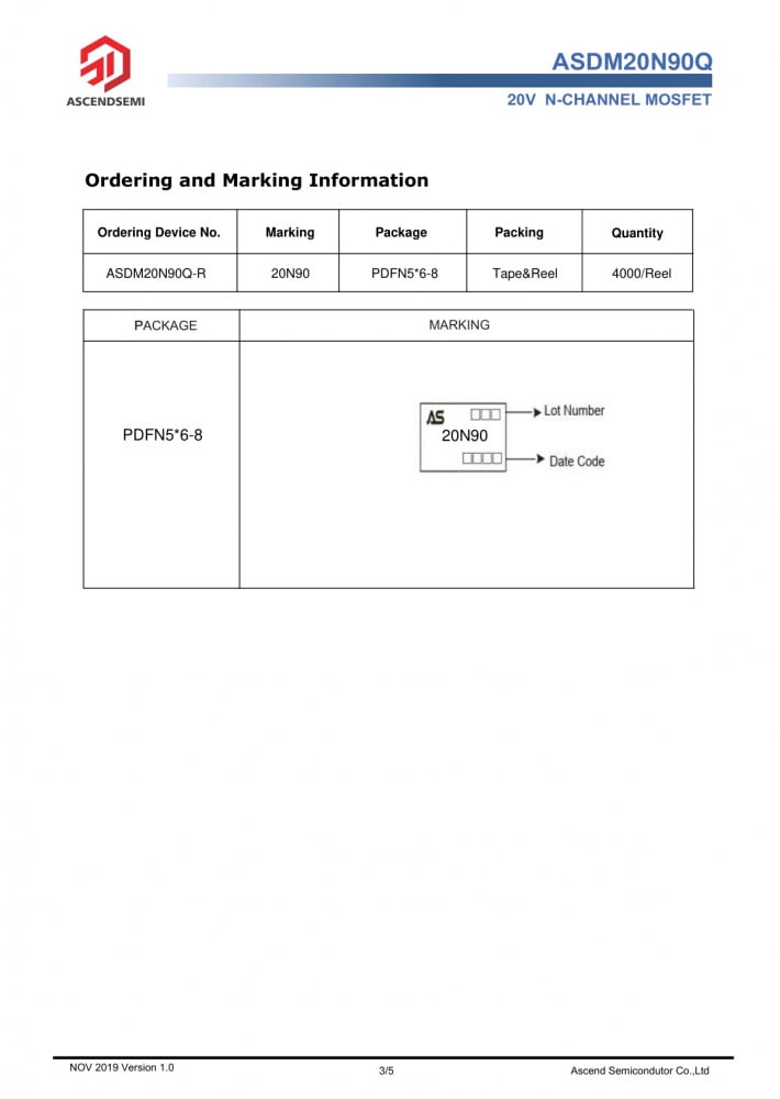 ASDM20N90Q-R datasheet page 3