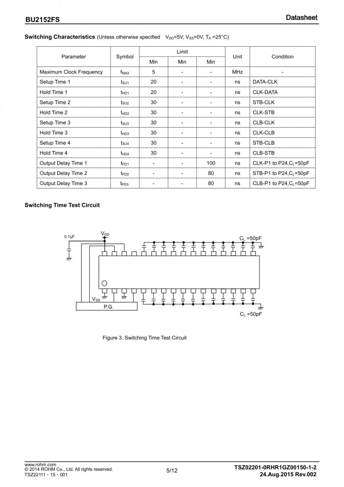 BU2152FS-E2 datasheet page 5