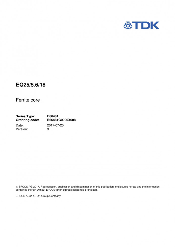 B66481G0000X608 technical document page 1