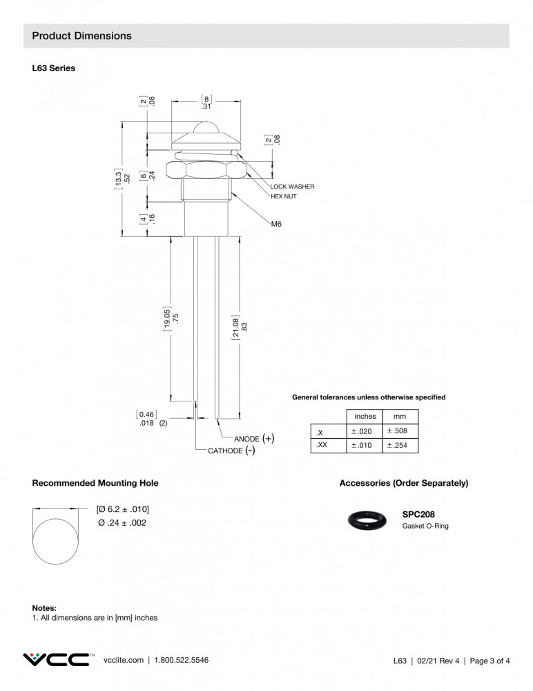L63 Series technical document, page 3