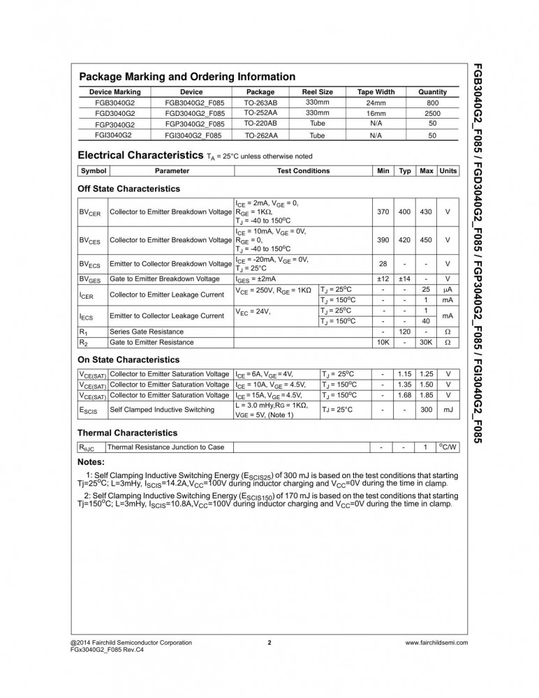 FGI3040G2-F085C datasheet page 2