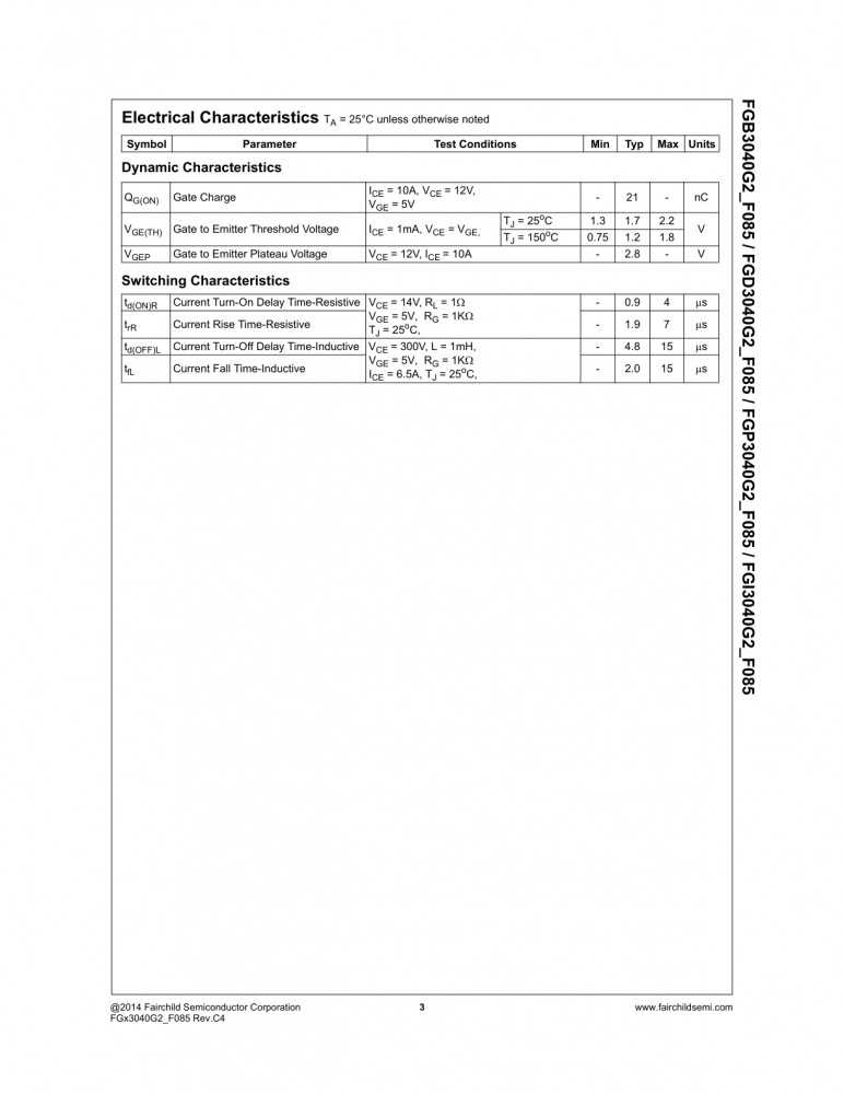 FGI3040G2-F085C datasheet page 3