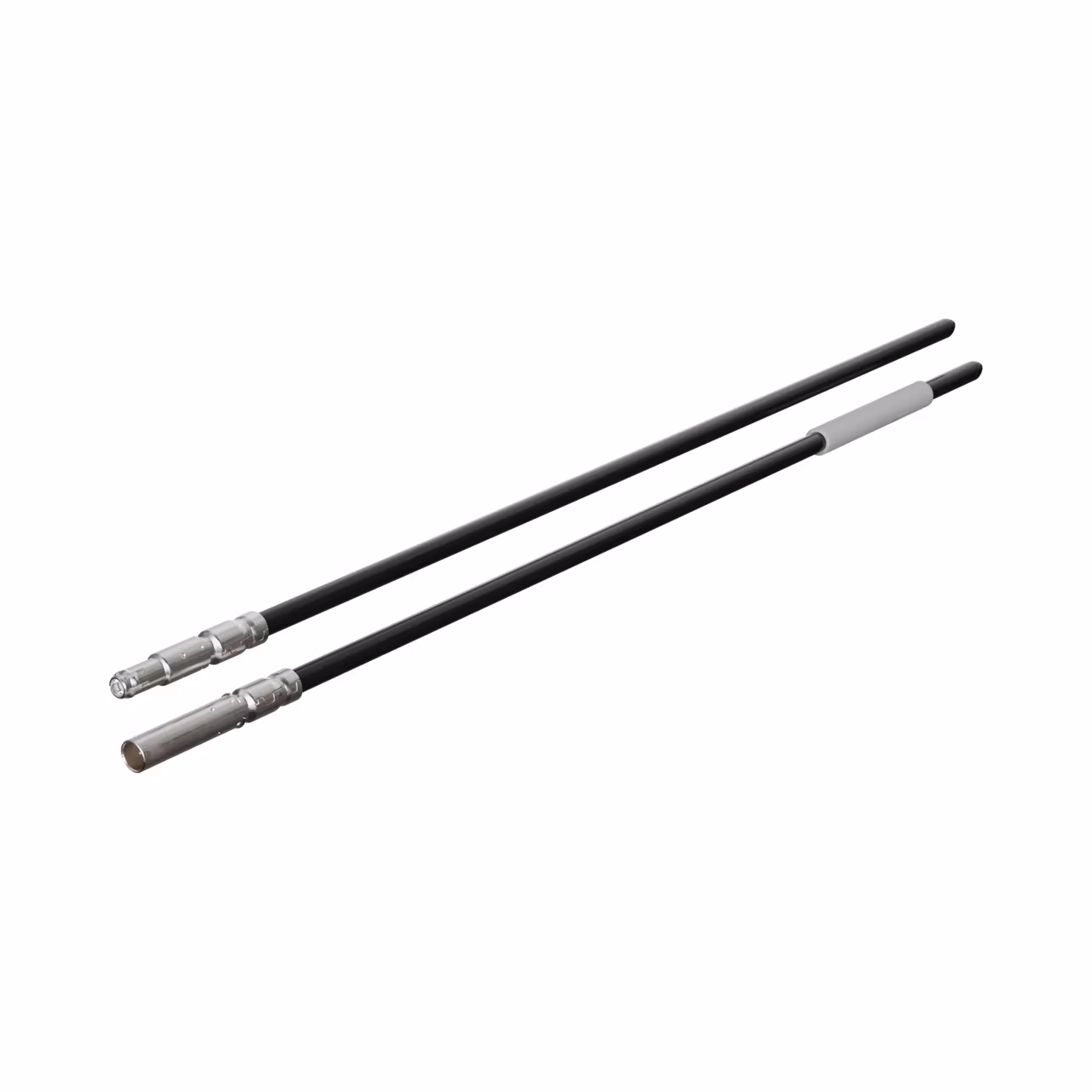 Pre-Crimped Lead HFM Jack Terminal-to-HFM Plug Terminal Off-the-Shelf (OTS) Cable Assembly, RG-174 Cable, 500.00mm Length, 50 Ohms for sale