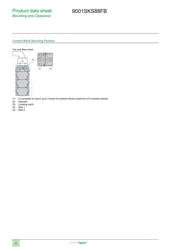 9001SKS88FB technical document page 4