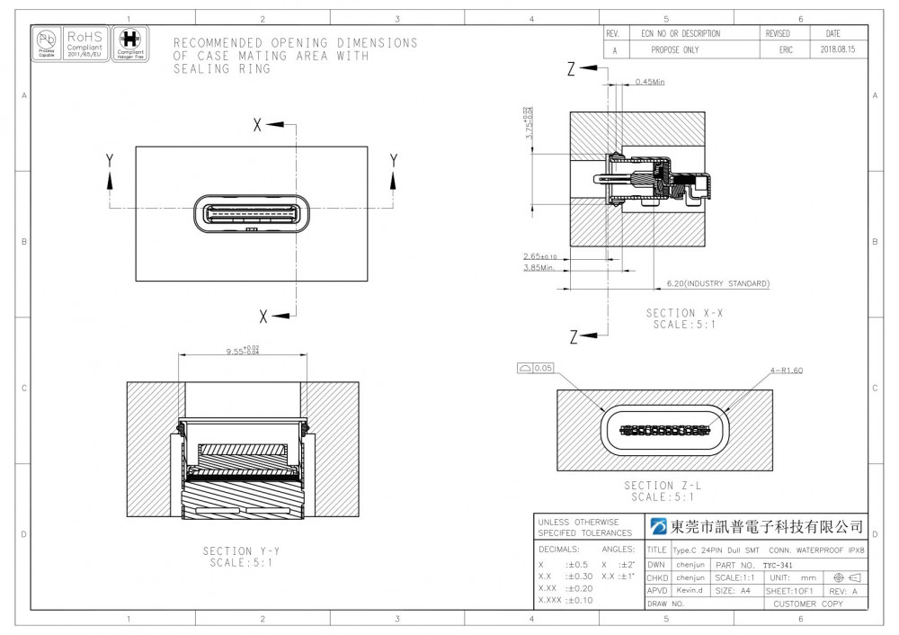 TYC-341 approval specification page 3