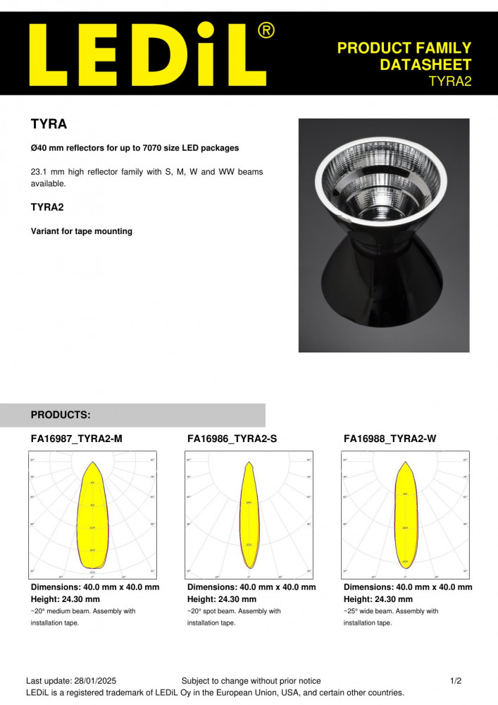 TYRA2-S technical document preview, page 1