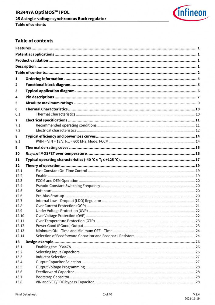 IR3447A technical document page 2