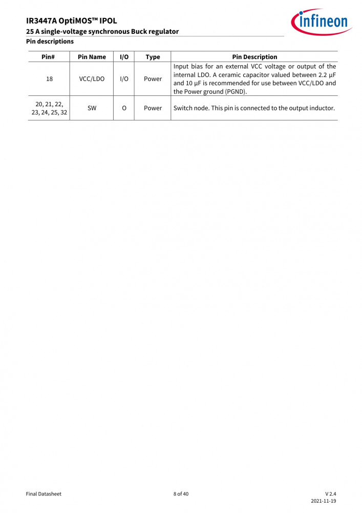 IR3447A technical document page 8