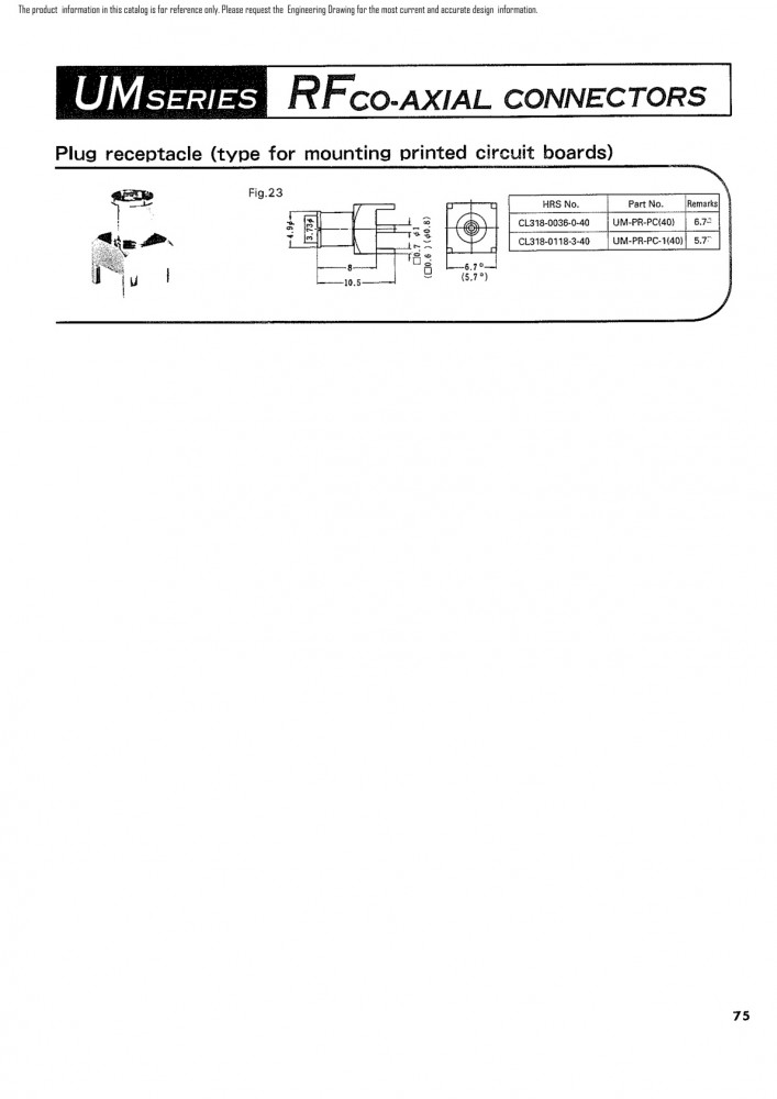 HRS UM Series document page 5