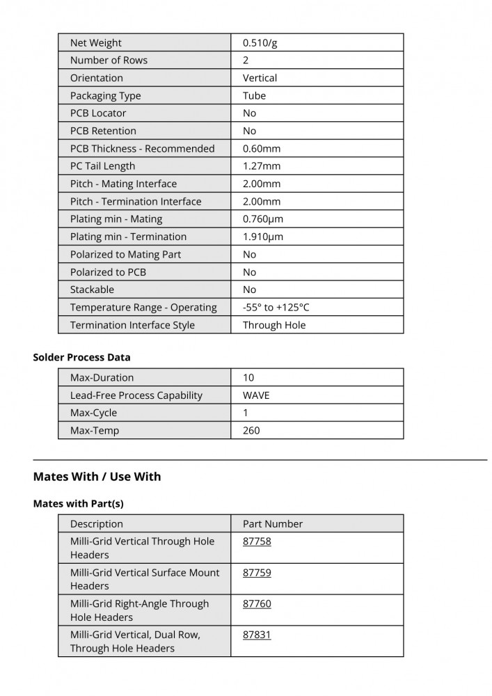 MOLEX 791081058 technical document page 3