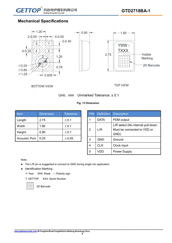 GTD2718BA-1 datasheet page 8
