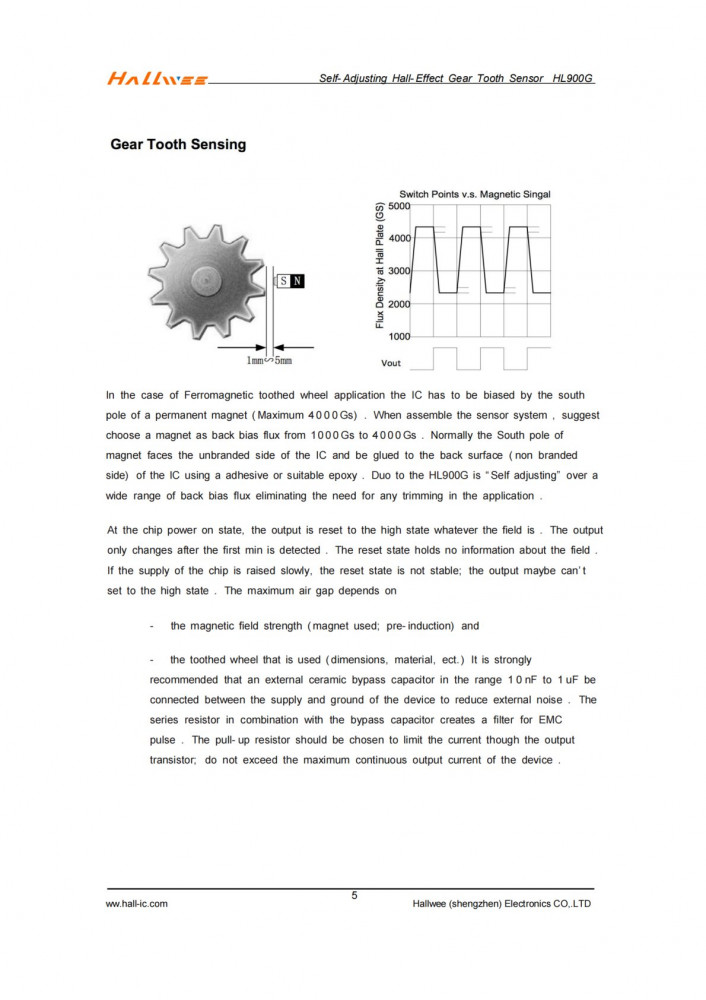 HL900G datasheet page 5