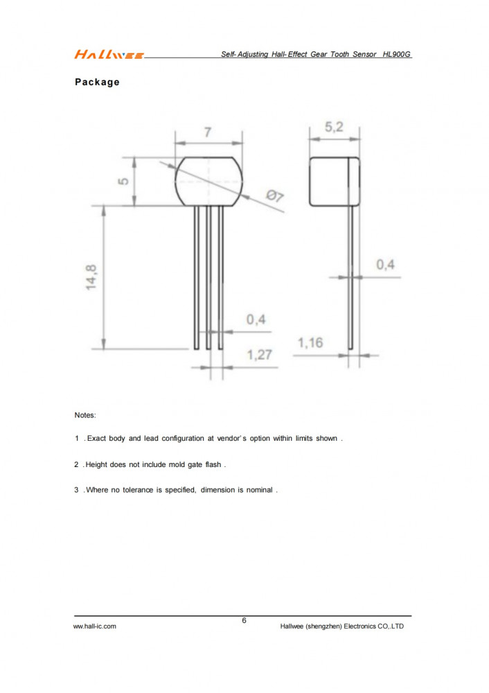 HL900G datasheet page 6