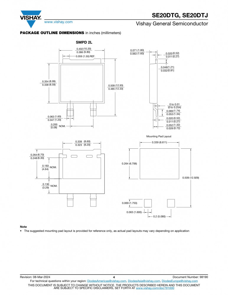 Vishay SE20DT datasheet page 4