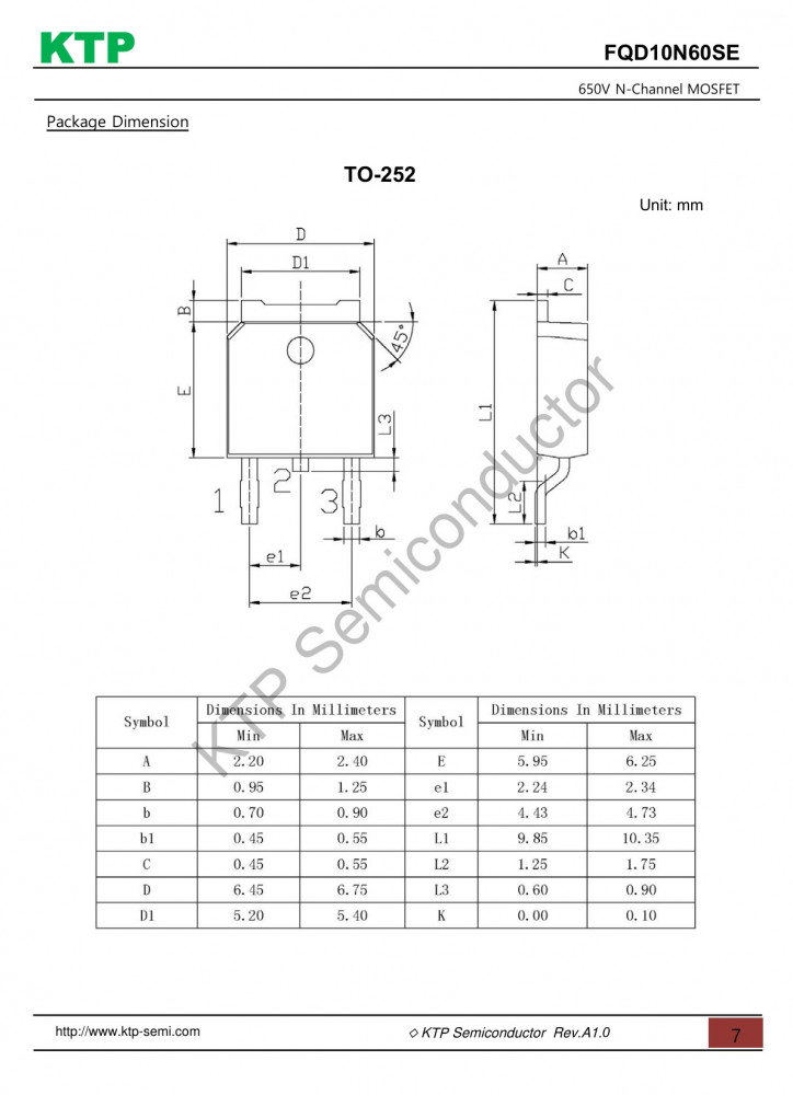 FQD10N60SE datasheet page 7