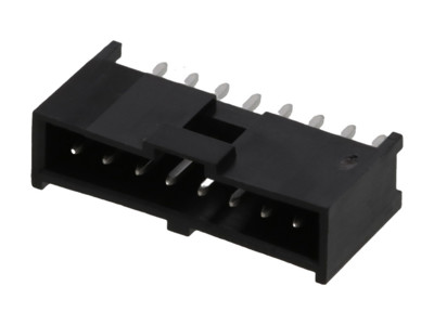 C-Grid III PCB Header, 2.54mm Pitch, Through Hole, Single Row, Vertical, Shrouded, 5 Circuits, Tin (Sn) Plating