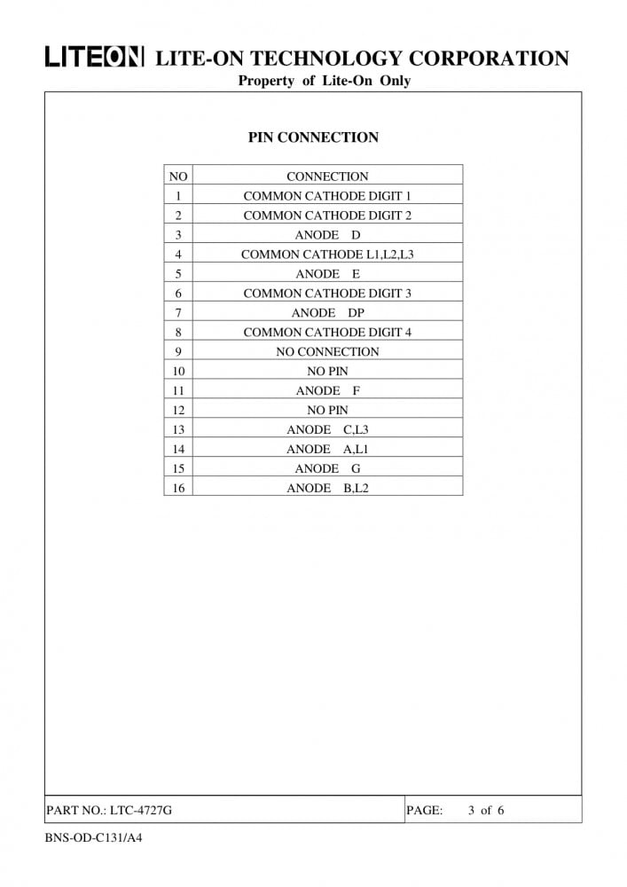LTC-4727G datasheet page 4