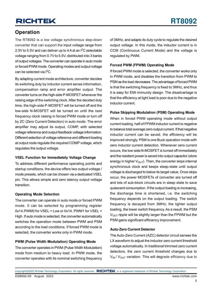 RT8092 technical document, page 5