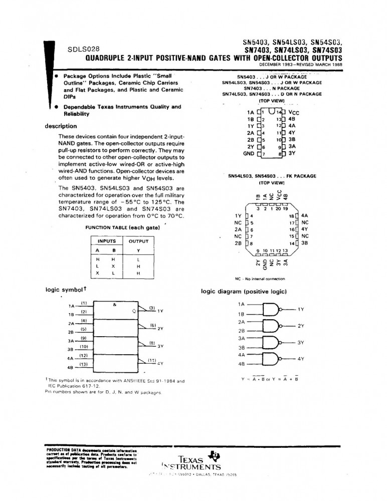 SN5403J datasheet page 2