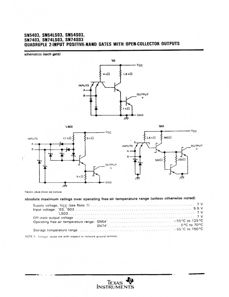 SN5403J datasheet page 3