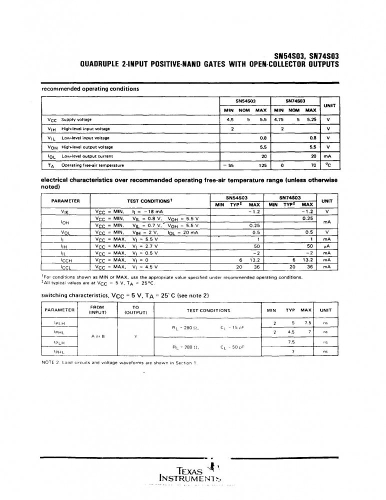 SN5403J datasheet page 6