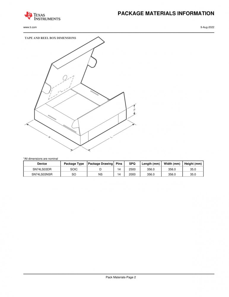SN5403J datasheet page 8