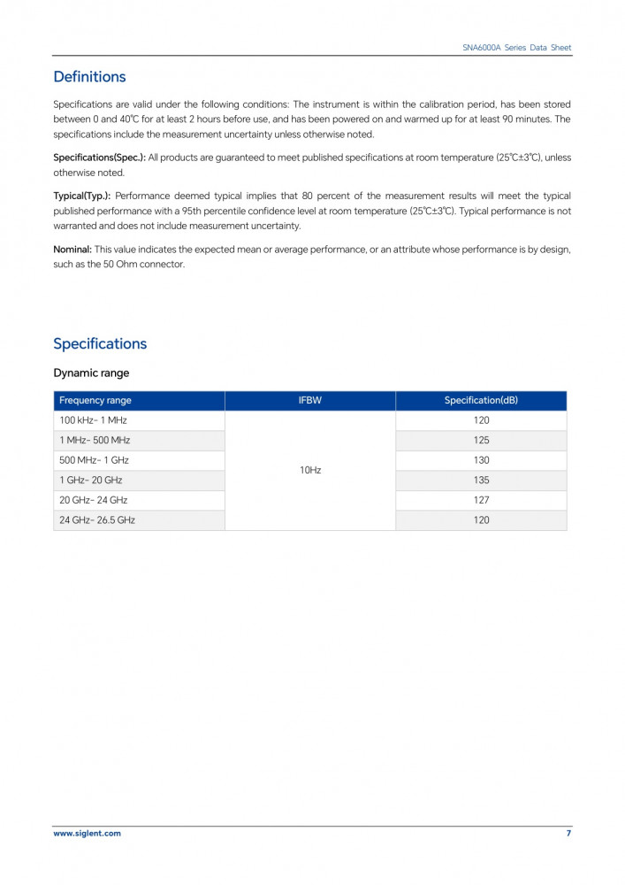 SNA6000A datasheet page 8