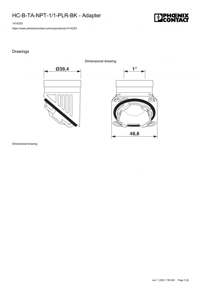 Phoenix Contact 1414253 technical drawing page 3
